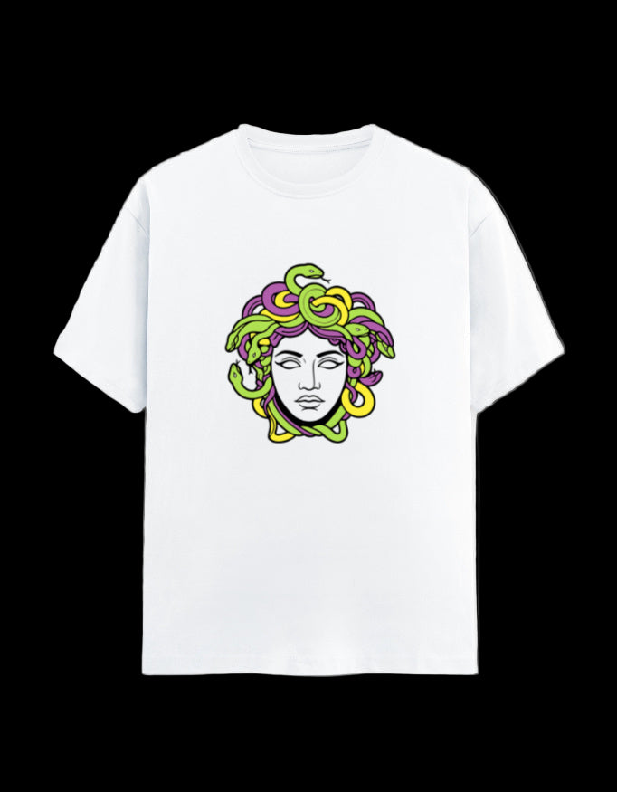 Medusa Snake Hair Art Classic Crew T-Shirt – Streetz