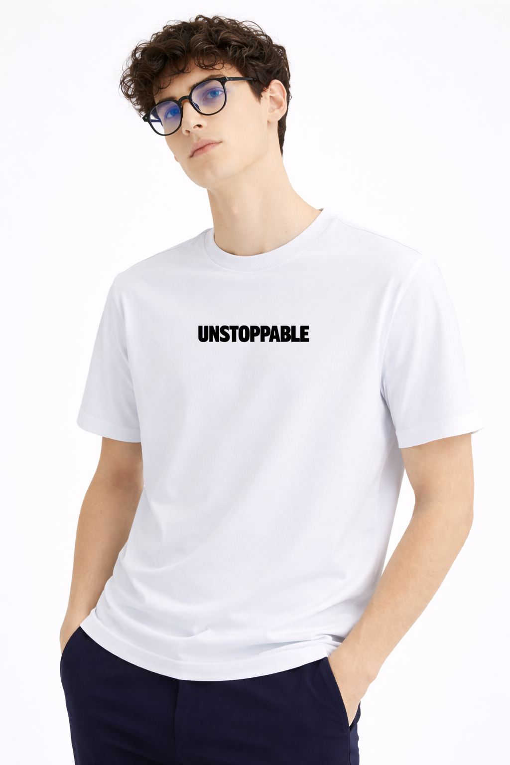 Casual White Slim T-shirt – Streetzbyalpsaloe
