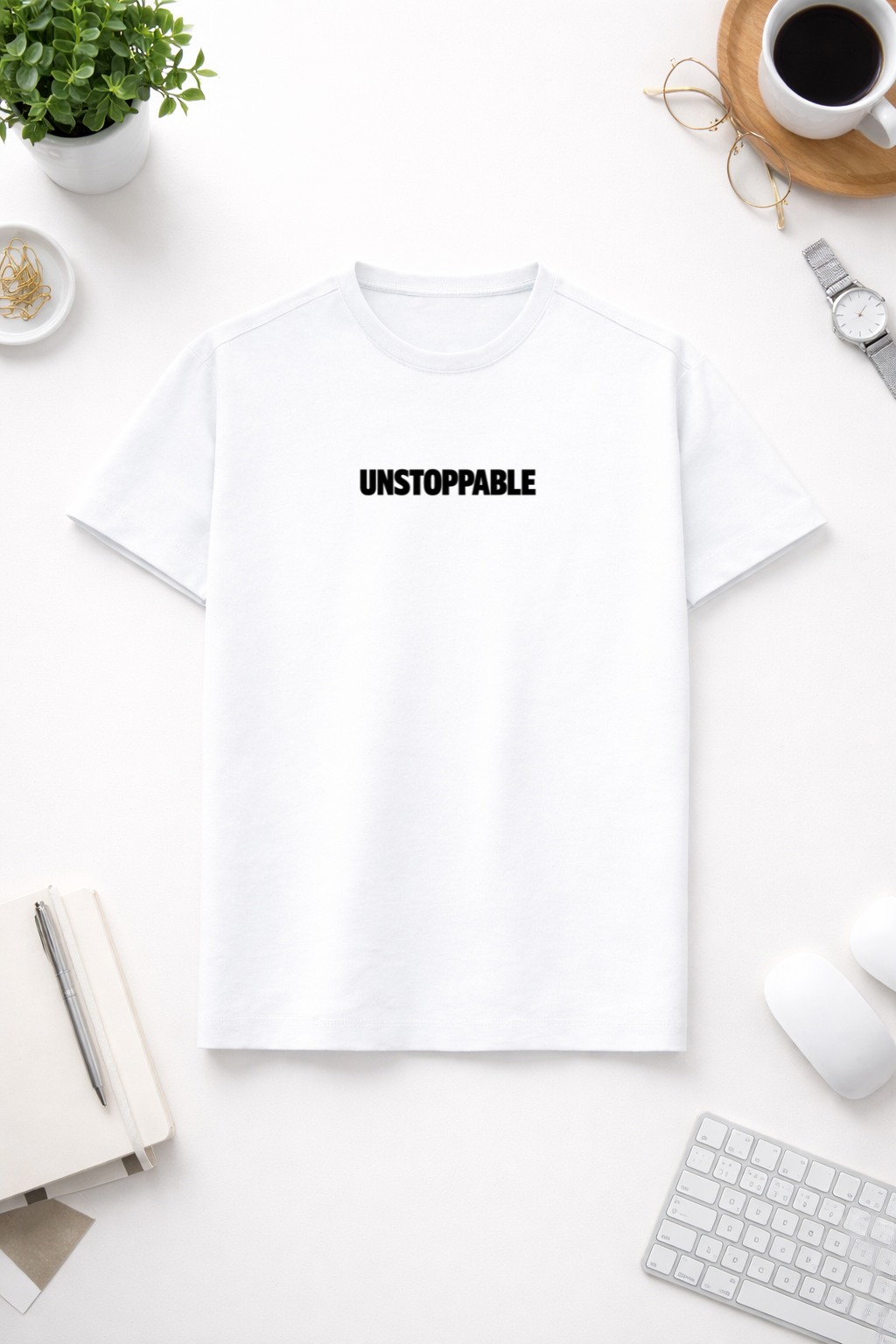 Casual White Slim T-shirt – Streetzbyalpsaloe