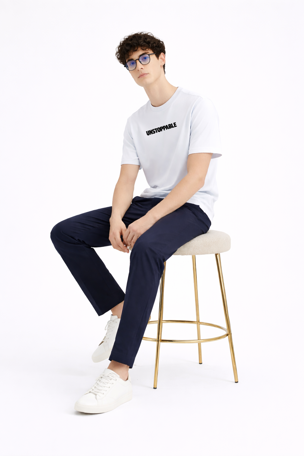 Casual White Slim T-shirt – Streetzbyalpsaloe